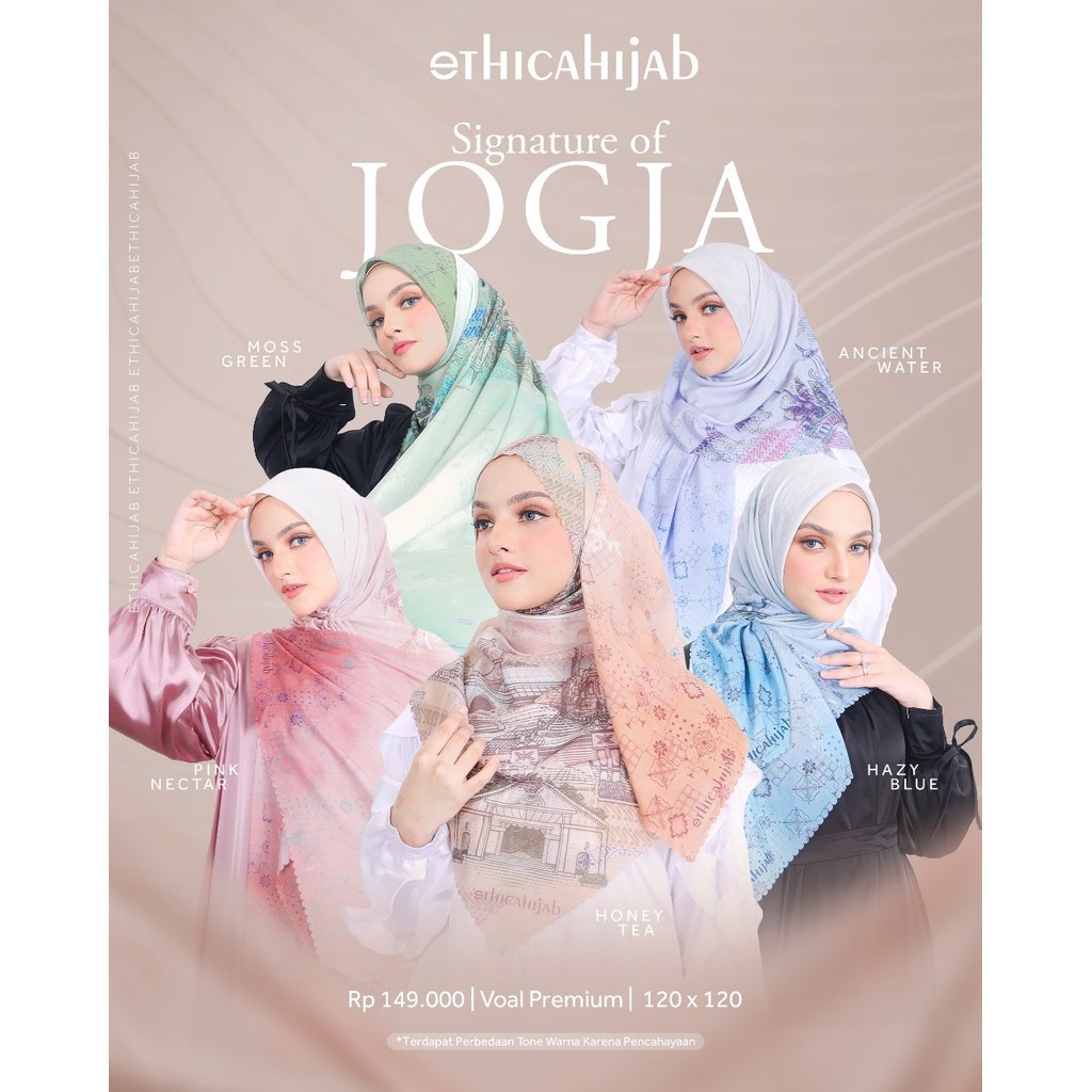 Jual Gerai Azima - Scraf Premium Voal Motif Signature Of Jogja Hijab ...