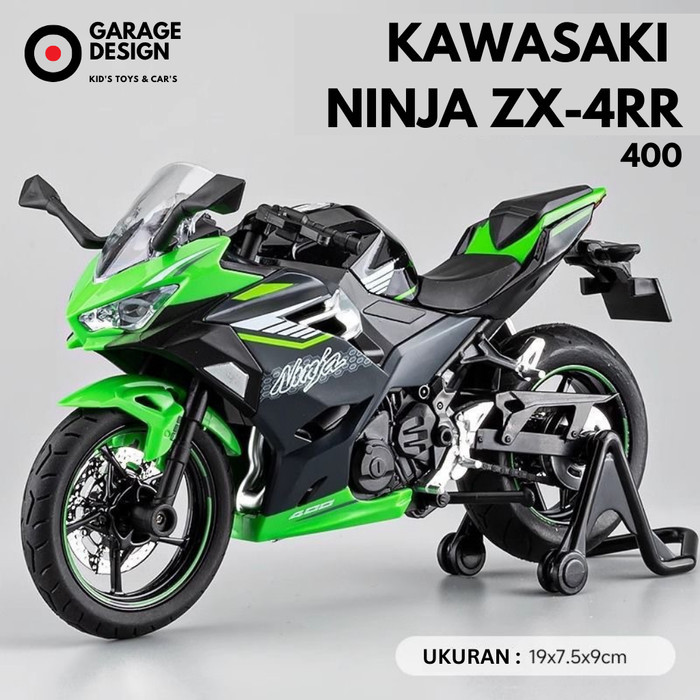 Jual Diecast 1:12 Kawasaki Ninja H2R Motor Bike - Motor Miniatur Skala 1:12 - Ninja400 1:12 B ...