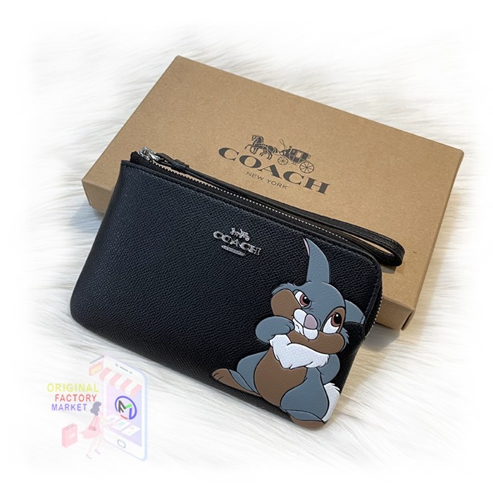 Jual Dompet COC 91778 Disney Corner Zip Wristlet Wallet THUMPER Black ...
