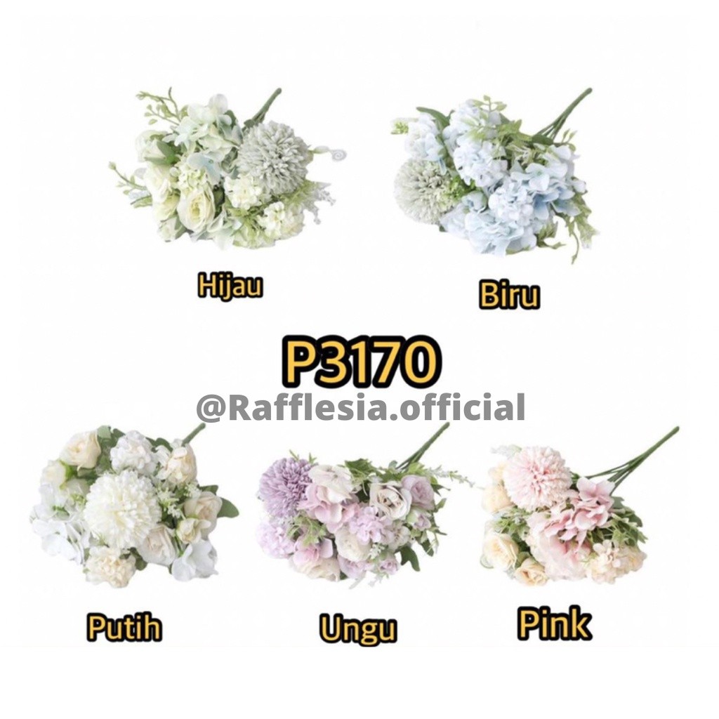 Jual P3170 BUNGA HYDRANGEA MIX BUNGA TANGKAI PLASTIK BUNGA ARTIFISIAL BUNGA PAJANGAN BUNGA ...