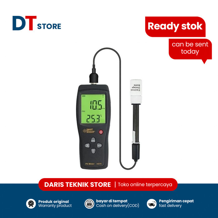 Jual PH Meter Smart Sensor AS218 Calibration Certificate Tester ...