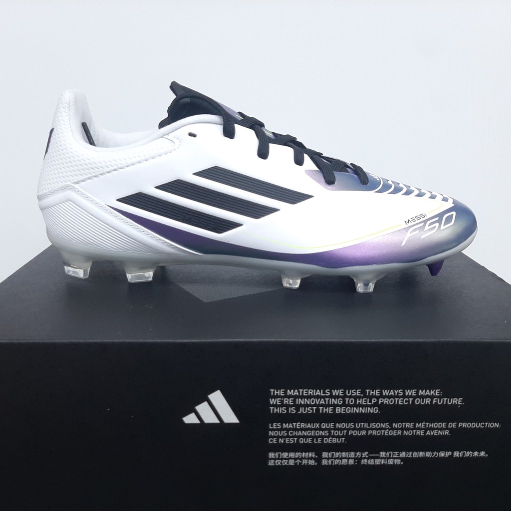 Jual Adidas F50 League FG Messi - White Purple IE9073 Original | Shopee ...