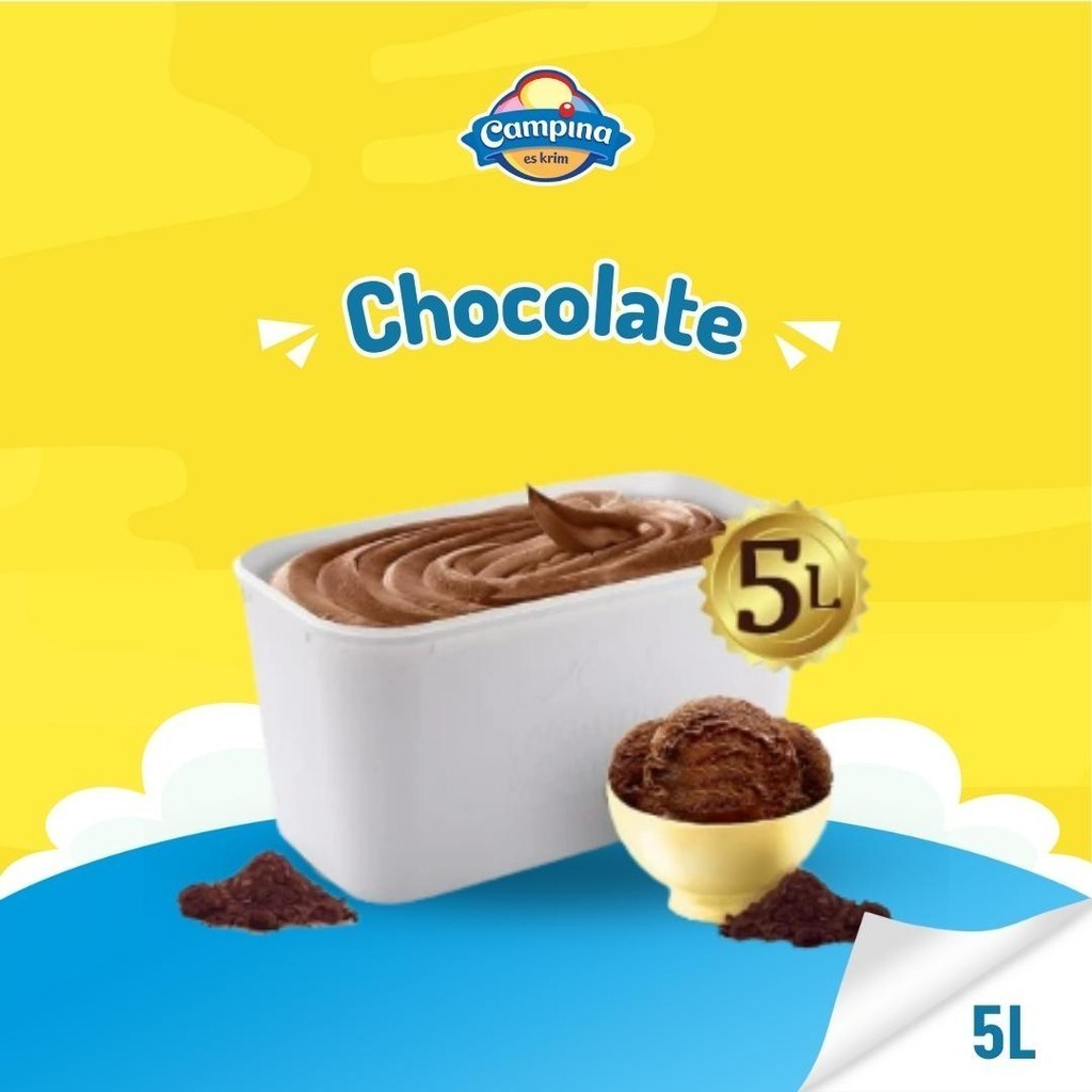 Jual Campina 5 Liter Chocolate - Es Krim | Shopee Indonesia