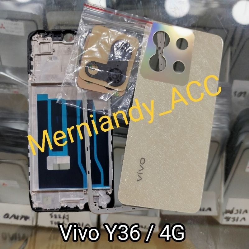 Jual KESING HAUSING FULLSET FRAME LCD VIVO Y36 / 4G CESING HAUSING DAN ...