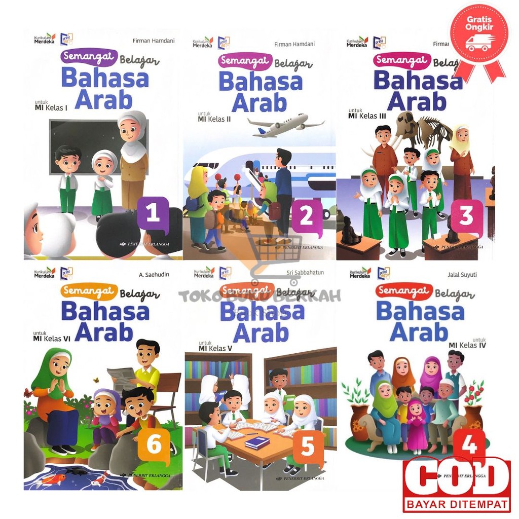 Jual Semangat Belajar Bahasa Arab Kelas 1 2 3 4 5 6 MI Kurikulum Merdeka Penerbit Erlangga ...