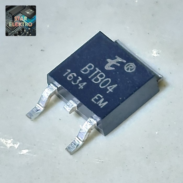Jual BTB04 To-252 SMD BTB04-800 BTB04-600BW Triac 4A 50mA Bidirectional ...