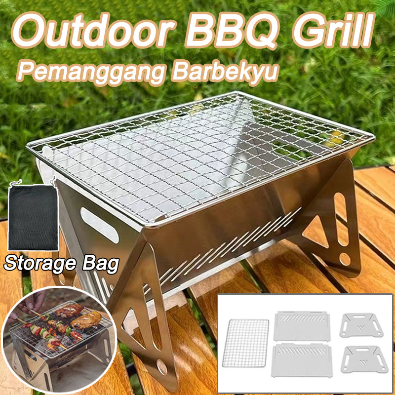 Jual YMJR Rak BBQ Portable Alat Panggang Barbeque Grill / Pemanggang ...