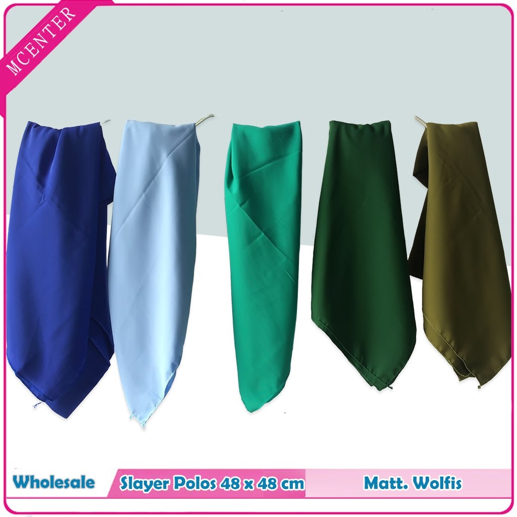 Jual Slayer Polos Wolfis 48x48 cm - Aksesoris Serbaguna untuk OSPEK ...