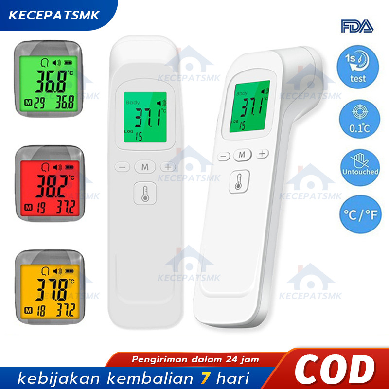 Jual Thermogun Termometer Suhu Tubuh Digital Termometer Inframerah Non Contact Thermometer Dahi ...