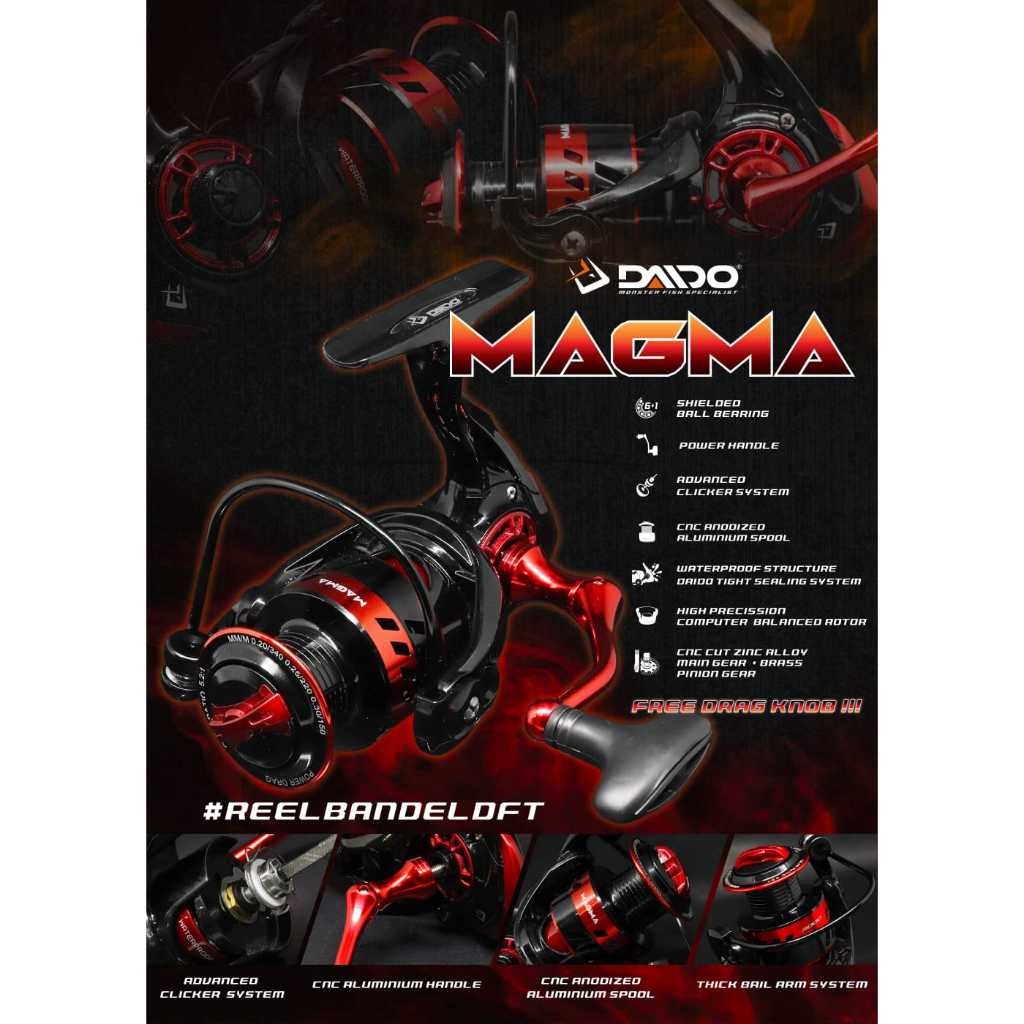 Jual Reel Pancing Daido Magma 1000 - 6000 (6+1 Bearing) Power Handle ...