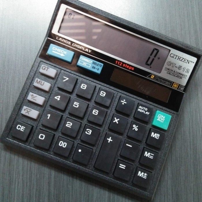 Jual Kalkulator Citizen CT 512 Penghitung 12 digit cek and corect | Shopee Indonesia