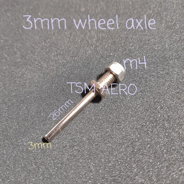 Jual 3 mm Wheel axle as Roda pesawat RC plane Homemade 3.0mm 3mm | Shopee Indonesia