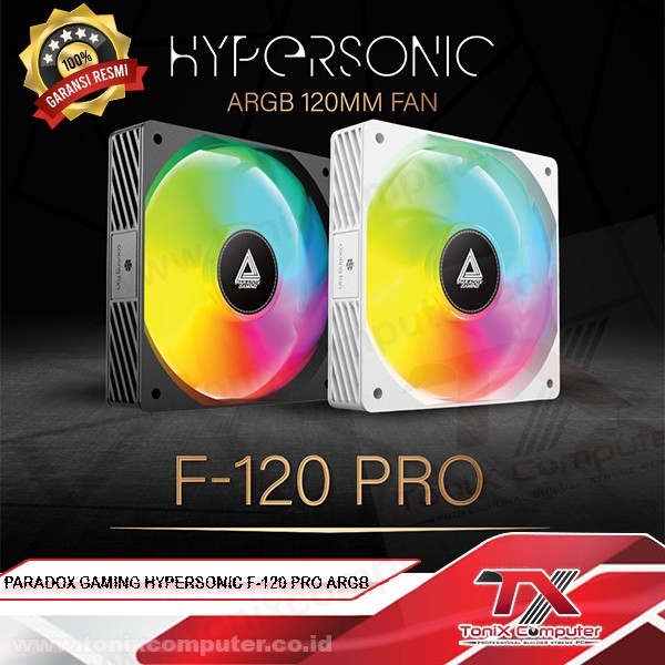 Jual PARADOX GAMING HYPERSONIC F-120 PRO ARGB | Reserve | Fan CAsing ...