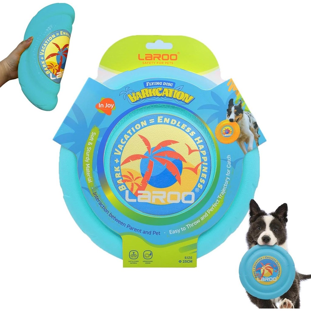 Jual Frisbee 24,5 cm - barkacation series | Laroo (agility frisbee dog ...