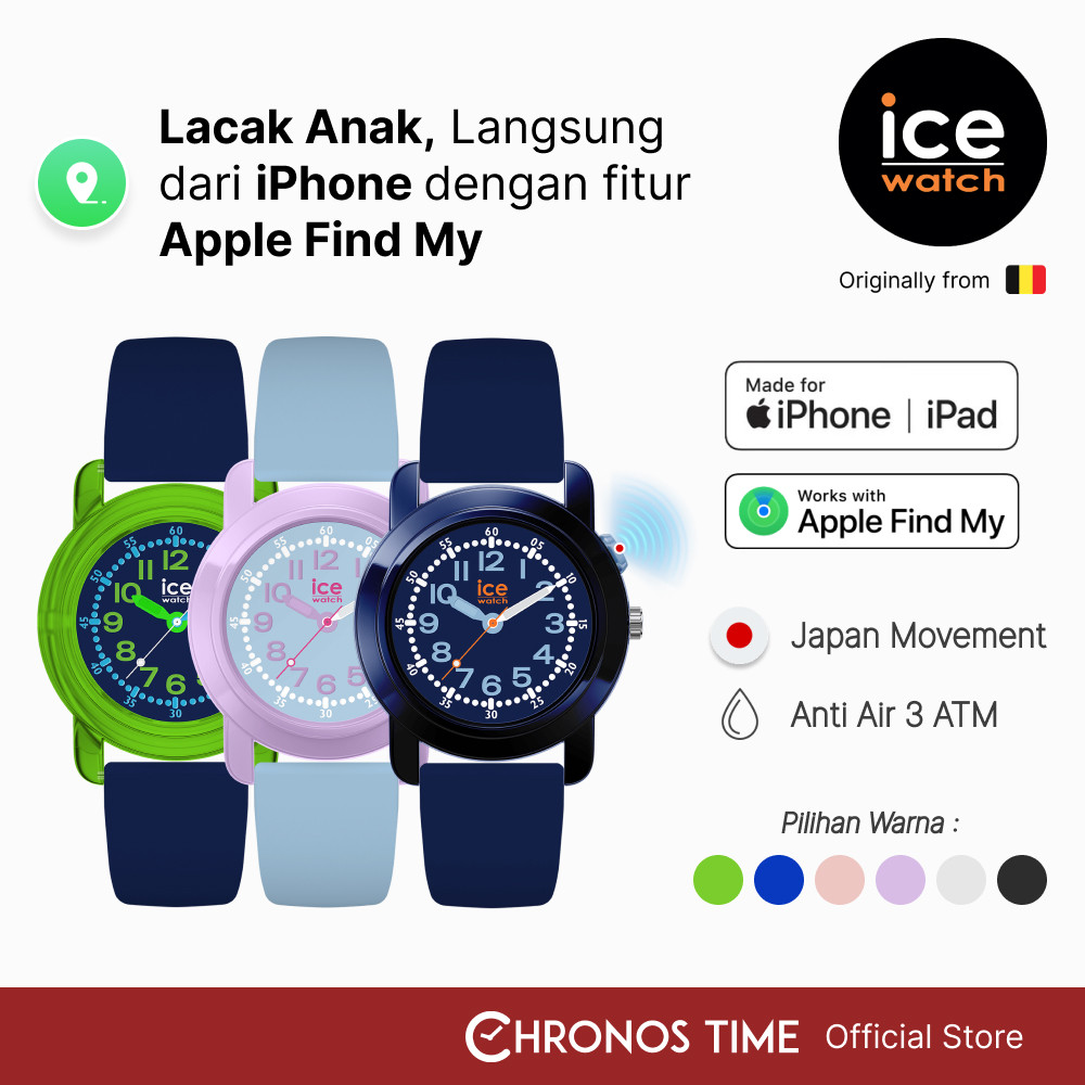 Jual Jam Tangan Anak ICE Find - Jam Tangan Analog Anak Dengan Apple ...