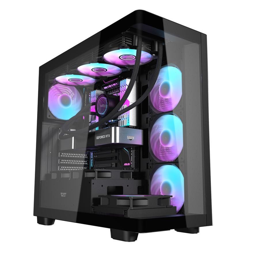 Jual darkFlash DS900G / DS 900 G PC Case [Tanpa Fan] - Black | Shopee ...