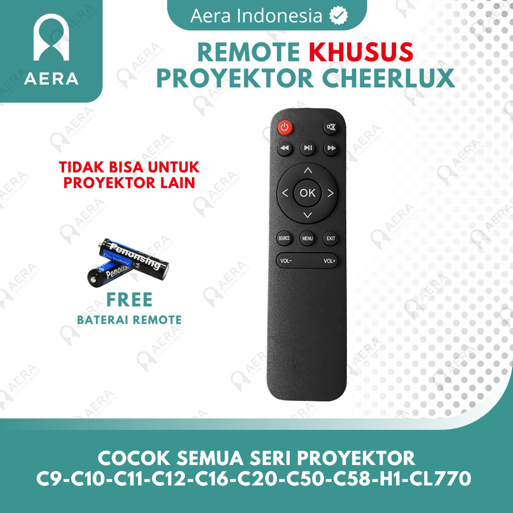 Jual Remote Projector Cheerlux Cl770 - C9 | Remote Proyektor Cheerlux ...