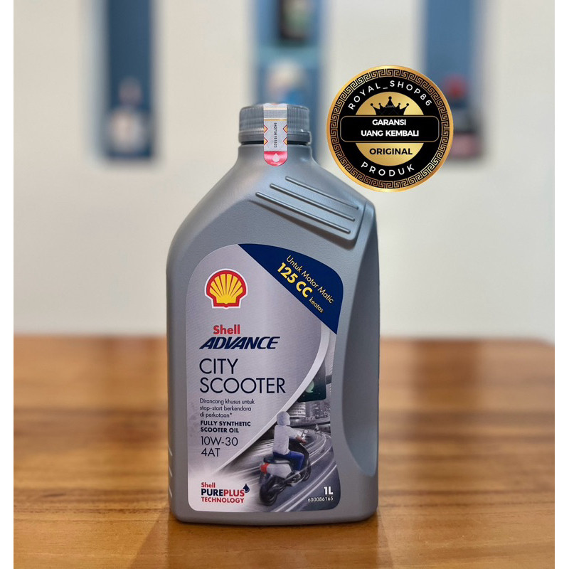Jual OLI SHELL ADVANCE CITY SCOOTER 1 LT SERIES SAE 10W-30 / 10W-40 API ...