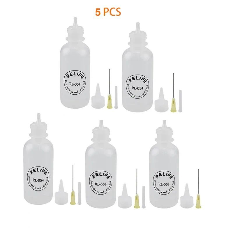 Jual 5pcs RELIFE RL-054 Extruded Solvent Bottle with Needle 50ML ...