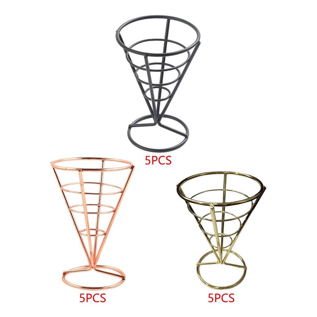 Jual French Fries Stand Fried Chicken Display Rack, Metal Wire French ...