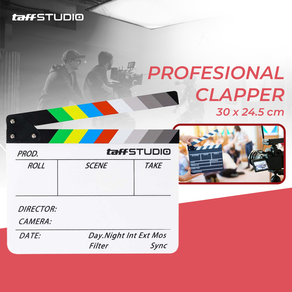 Jual Profesional Clapper Board Colorful Acrylic X SERENITY | Shopee ...