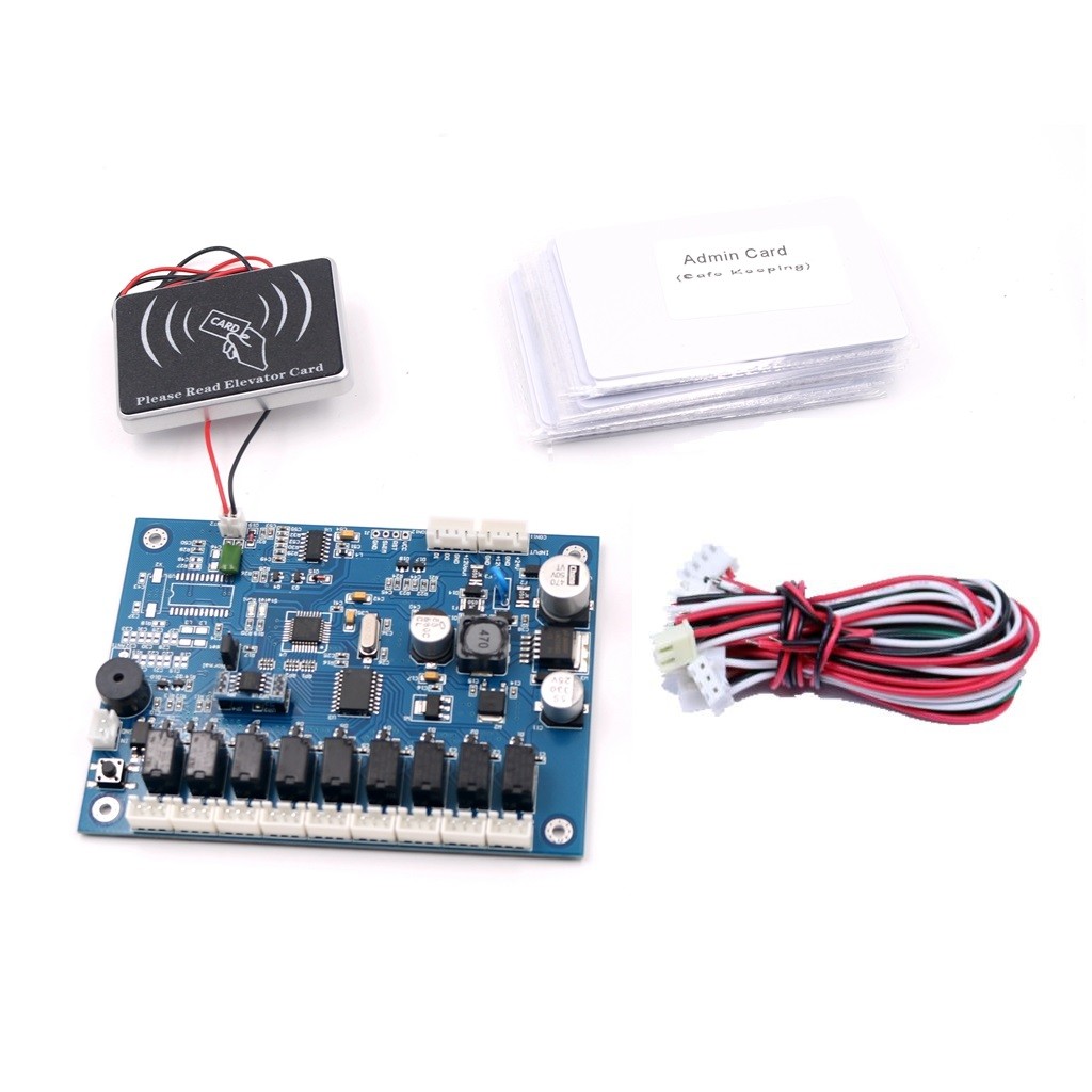 Jual 8F 16F RFID Card Elevator Hierarchical Controller Elevator Access ...