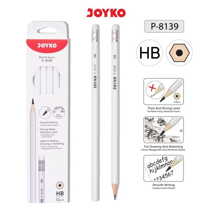 Jual Pensil HB Joyko 1 Pack [P-8139/12 Pcs] / Pencil / Alat Tulis ...