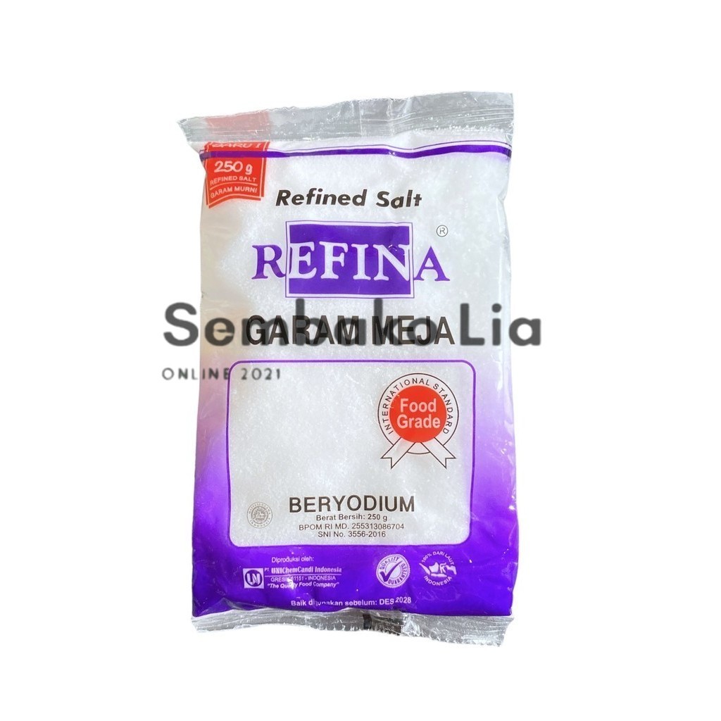 Jual REFINA Garam Dapur / Refina Garam Meja Refined Salt 250 gr ...
