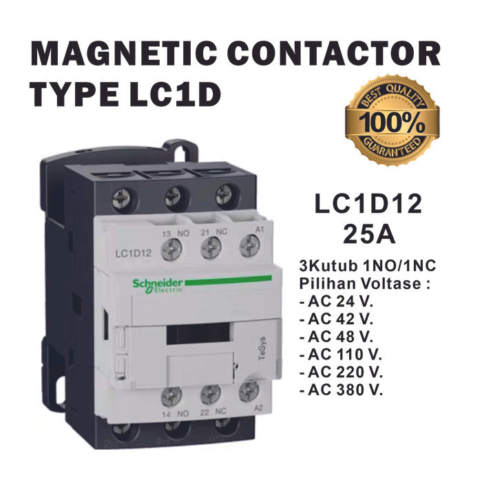 Jual KONTAKTOR CONTACTOR LC1D12M7 | Shopee Indonesia