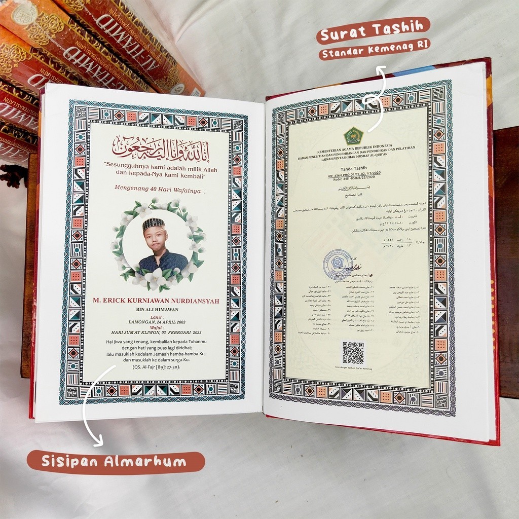 Jual Al Quran Wakaf plus Sisipan A5 Yasin Pengganti Yasinan untuk ...