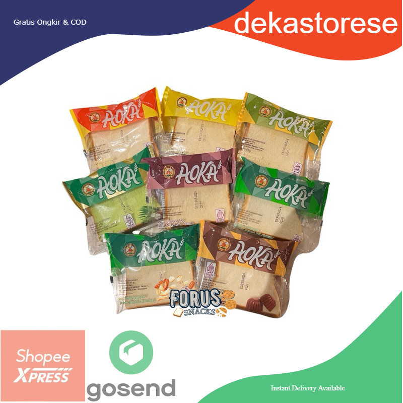 Jual AOKA Roti Panggang Sandwich VIRAL TERSEDIA SEMUA VARIAN RASA | Shopee Indonesia