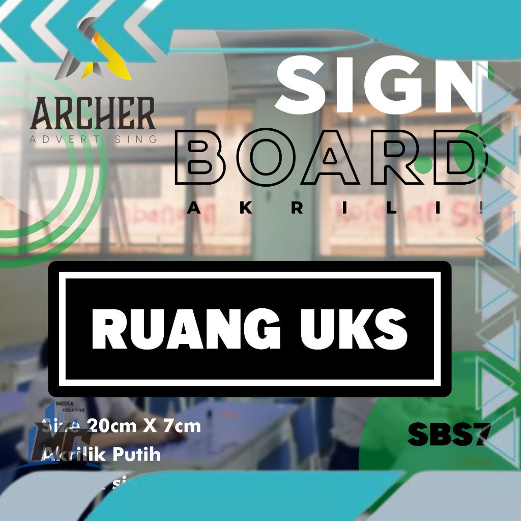 Jual SIGN BOARD AKRILIK PENUNJUK RUANGAN | RUANG UKS | Shopee Indonesia