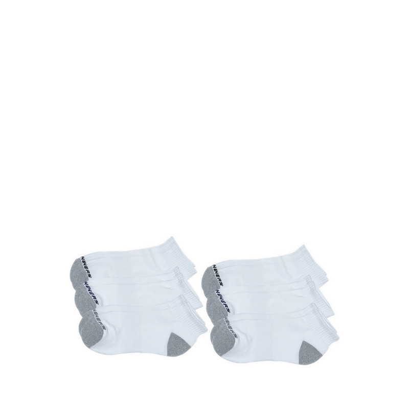 Jual SKECHERS SP 6PK QUARTER SOCK UNISEX - WHITE | Shopee Indonesia