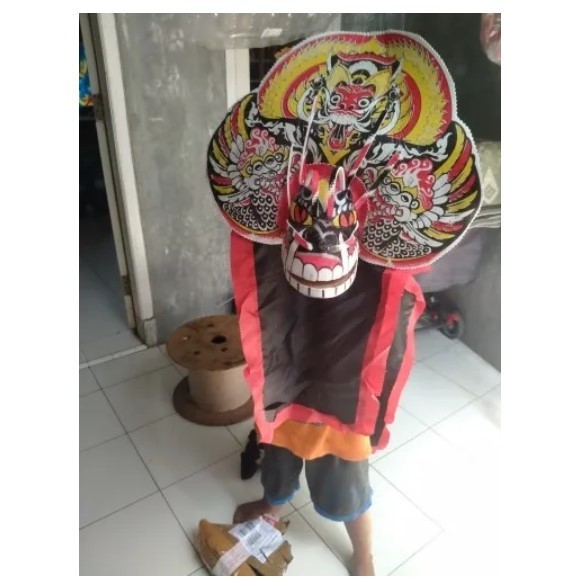 Jual Mainan topeng barongan anak tradisional caplokan devil spon kecil ...