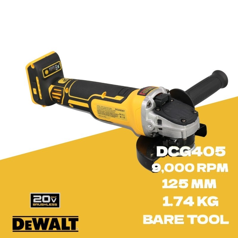 Jual DEWALT DCG405 100/125MM Brushless Lithium Angle Grinder Charging ...