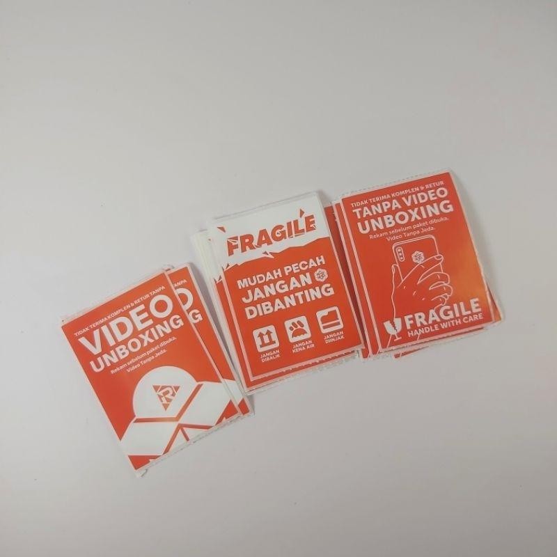 Jual satuan - sticker unboxing fragile | Shopee Indonesia