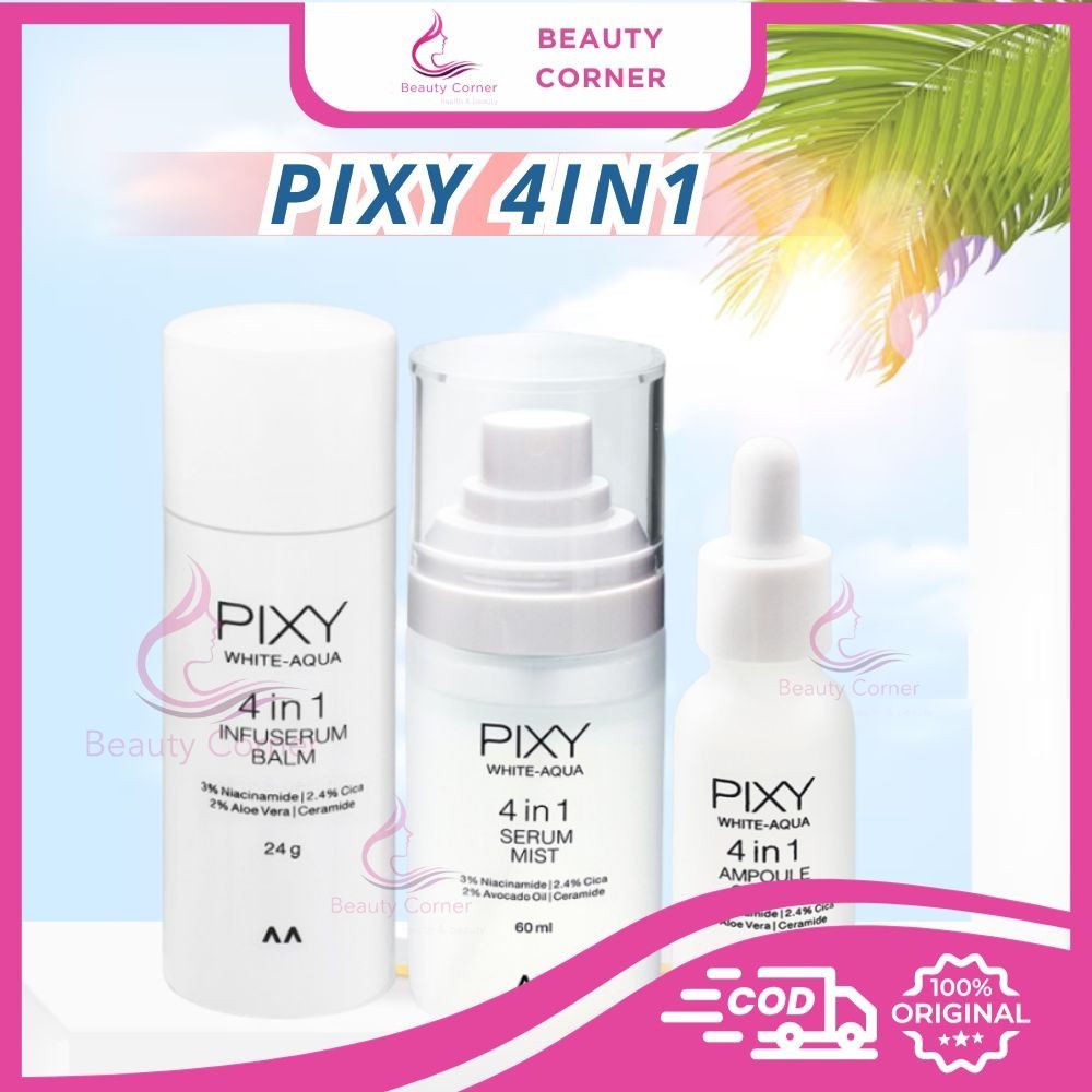 Jual Pixy White-Aqua 4in1 Calming Bright Series | Ampoule Serum | Serum ...