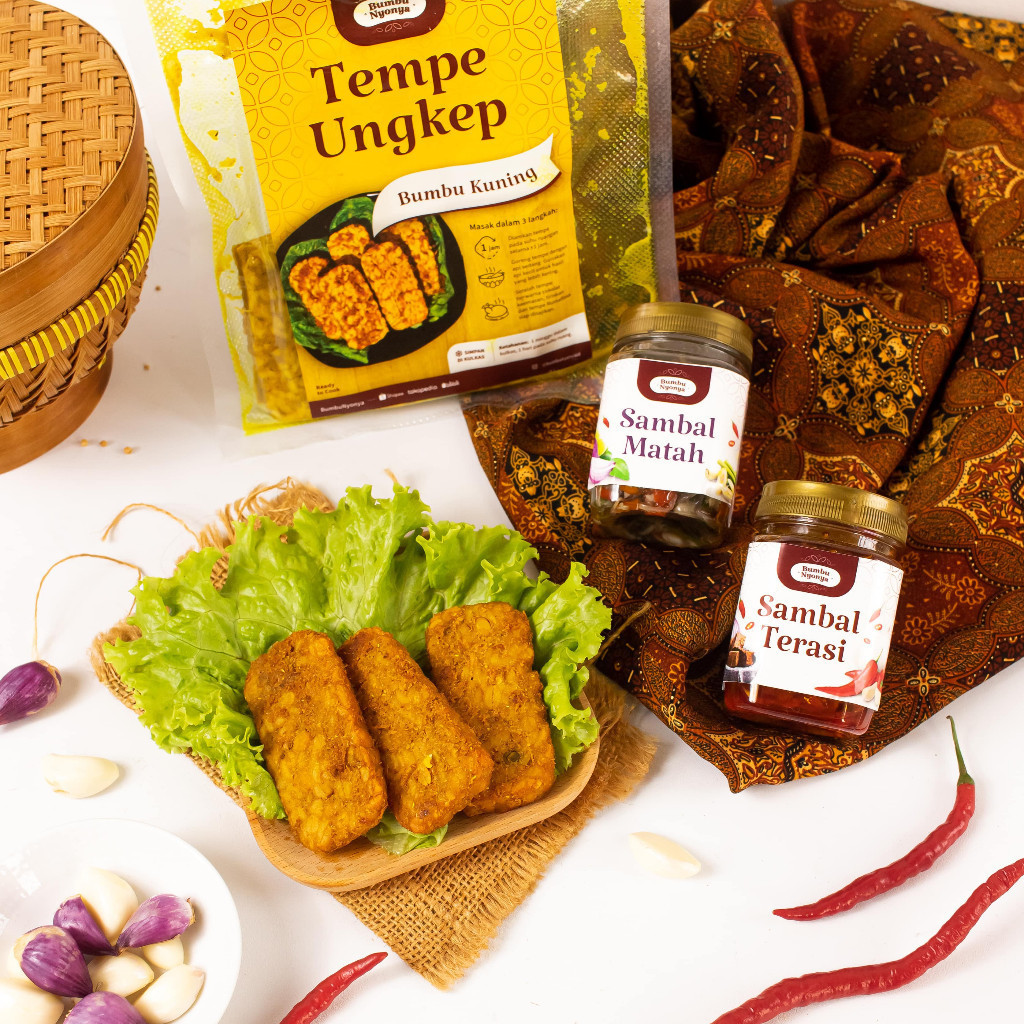 Jual SMOOTHIEMAMA Tempe Bumbu Kuning Gratis Sambal Ijo Terasi Halal ...