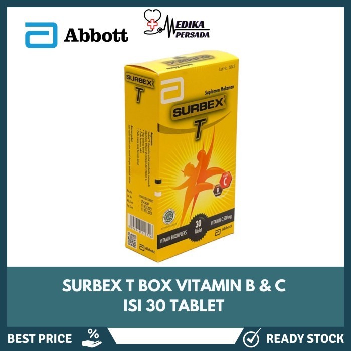 Jual Medika Persada - Surbex T Box Isi 30 Tablet | Vitamin B Kompleks ...