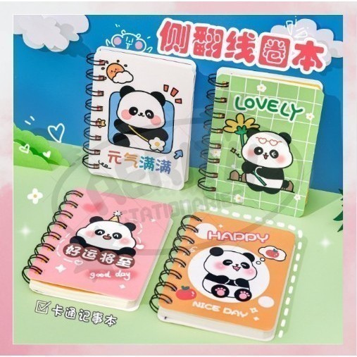 Jual [READY] Notebook Mini A7 Panda Bear Buku Kecil Catatan Scrapbook ...