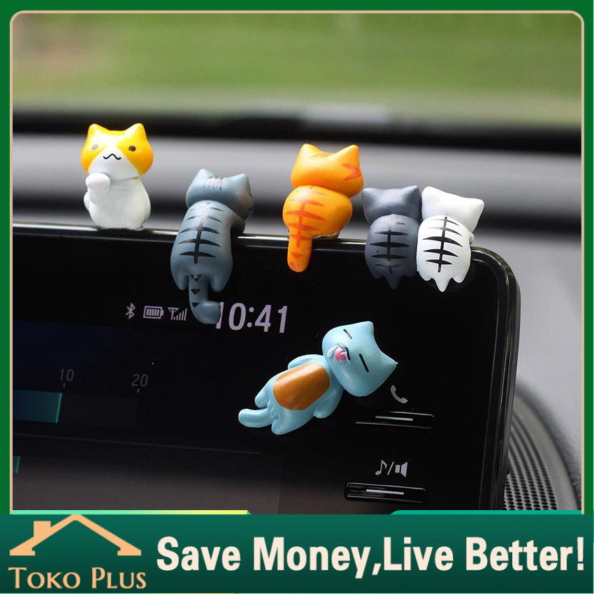 Jual 6Pcs/Set Miniatur Kucing untuk DIY Craft Dekorasi Rumah Ornamen ...