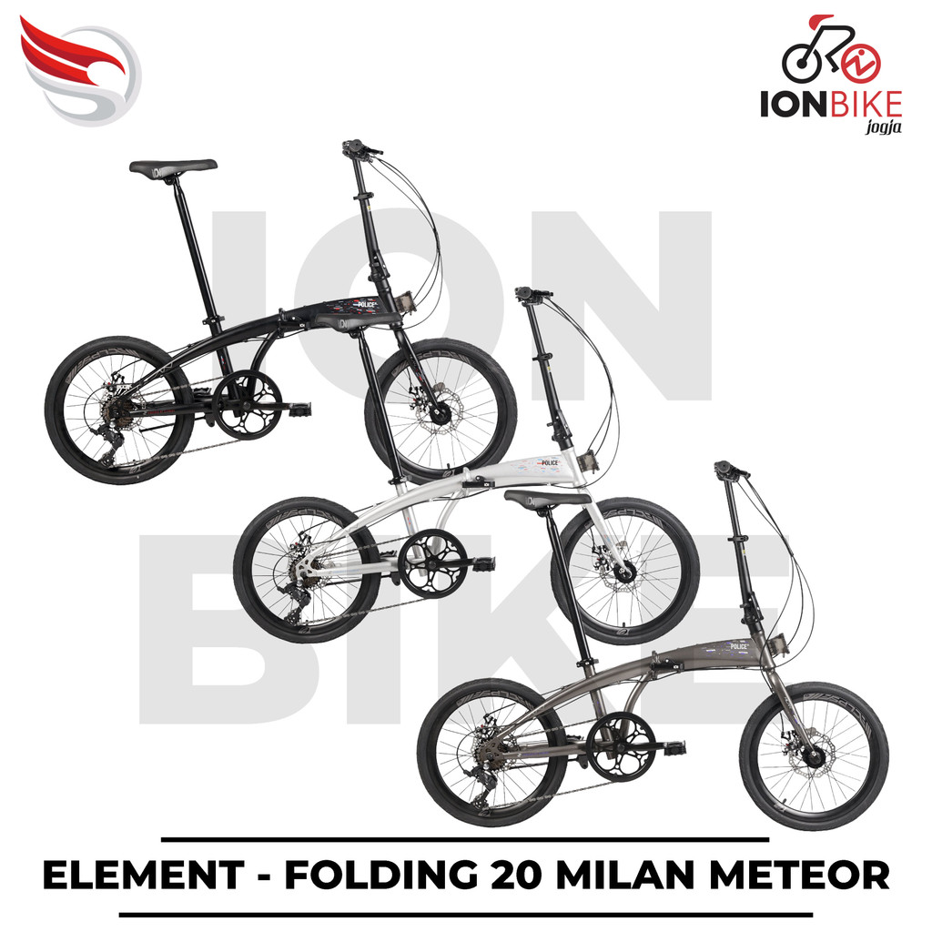 Jual Sepeda Lipat 20 Element Police Milan Meteor Terbaru Seli Folding ...
