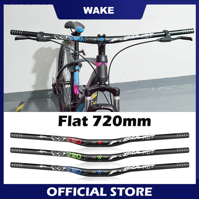 Jual Wake A020B Stang Sepeda MTB Handlebar Flat 72cm OS 31.8mm Hitam ...
