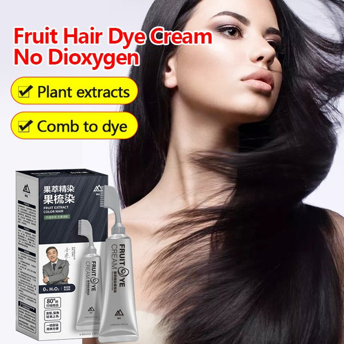 Jual [Sisir untuk Mewarnai Rambut/Tidak Perlu Dicampur] Krim Pewarna ...