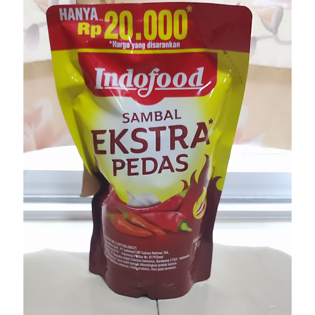 Jual Indofood Saus Sambal Ekstra Pedas 1 Kg POUCH | Shopee Indonesia