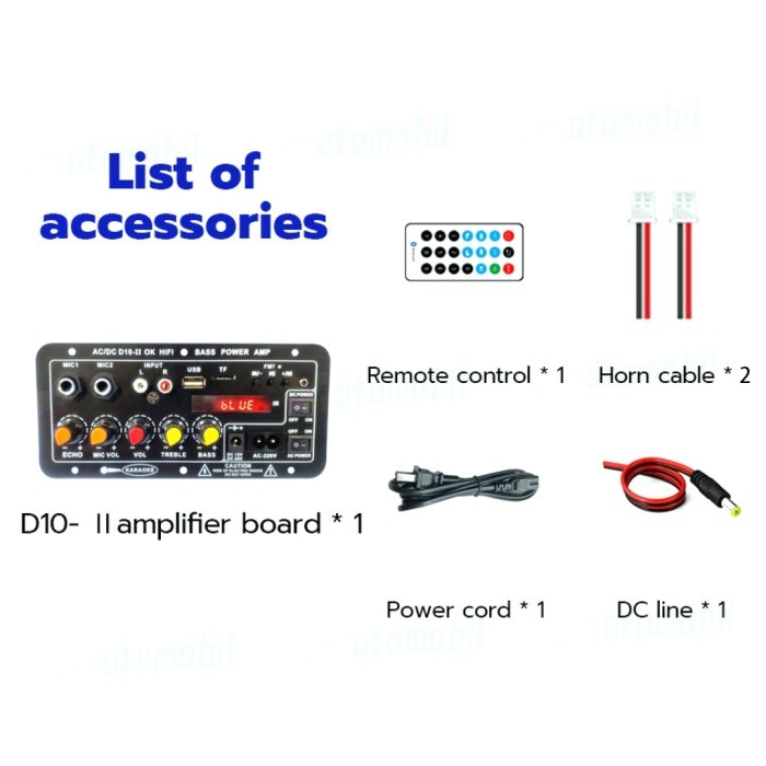Jual [Model terbaru] D10 Ⅱ 900W Amplifier board Tampilan digital Power amplifier board Untuk 8 ...