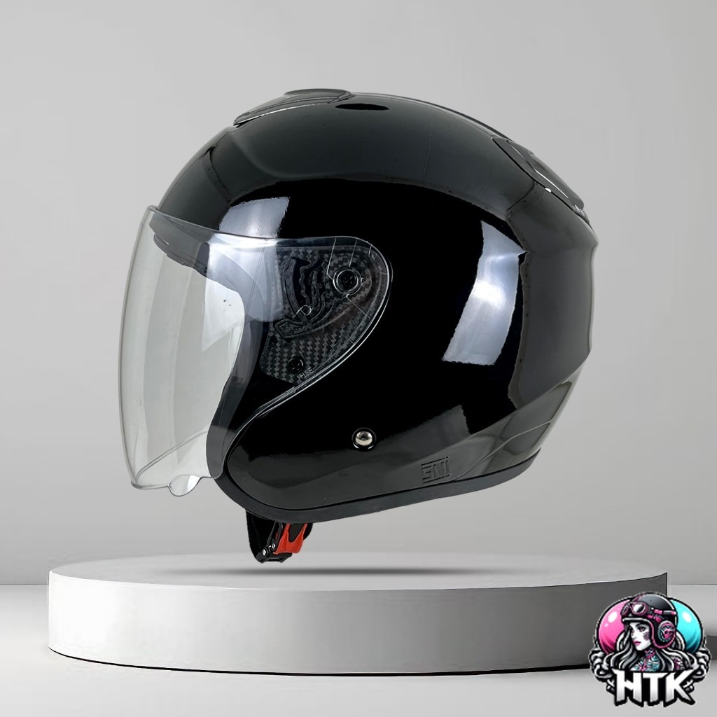 Jual KYT - Helm KYOTO HITAM Merk MVP Gratis Stiker | Helm Half Face KYT ...