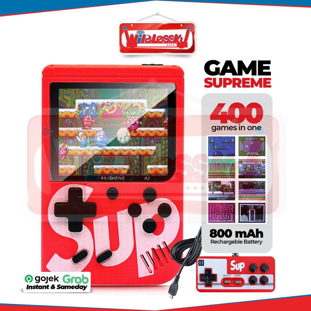 Jual Gameboy Gamebox Supreme Gamebot Gimbot Nintendo 400 in 1 | Shopee ...