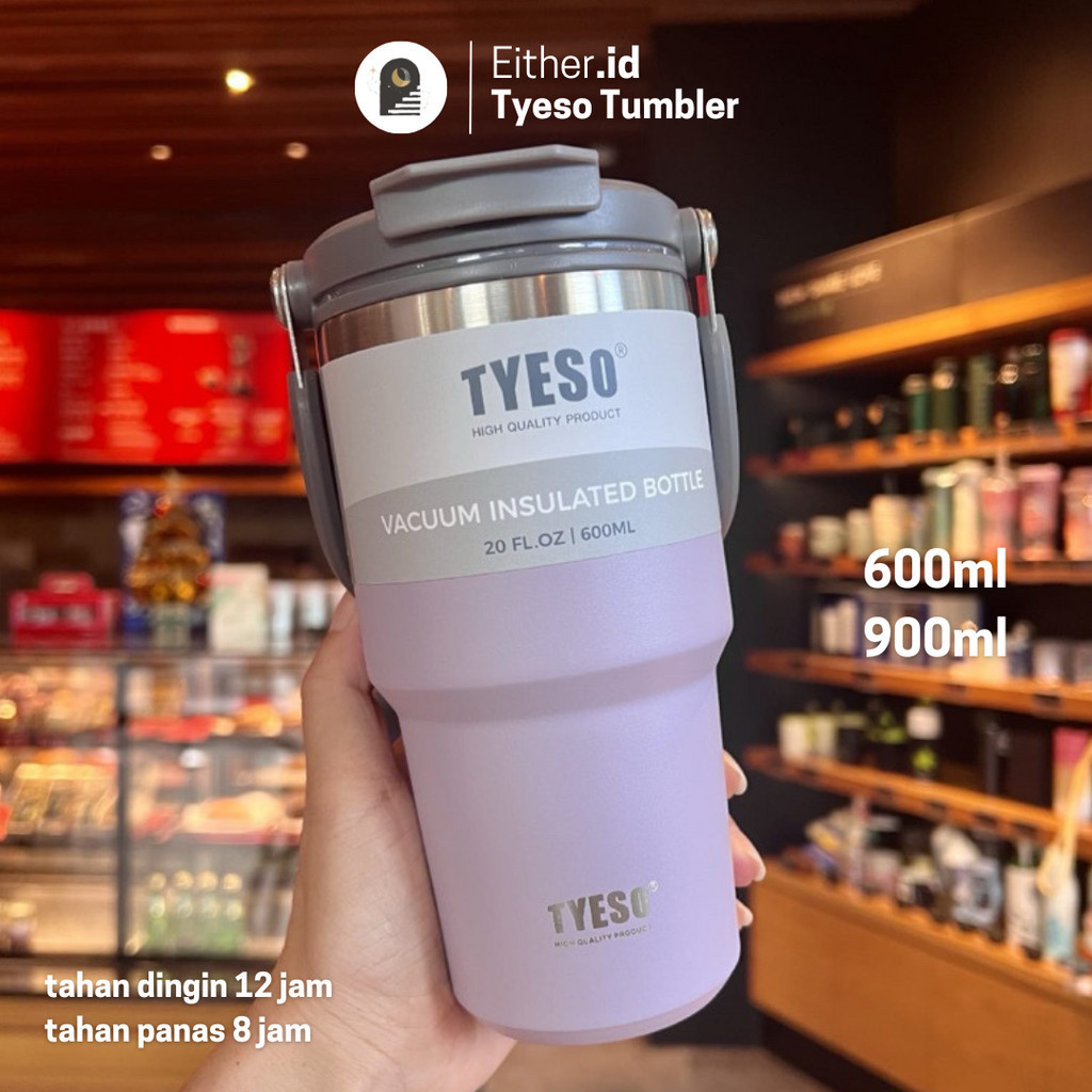 Jual Either.id - TYESO TUMBLER STAINLESS KOPI CUP HIGH QUALITY VACUUM INSULATED 600 900 ML ...