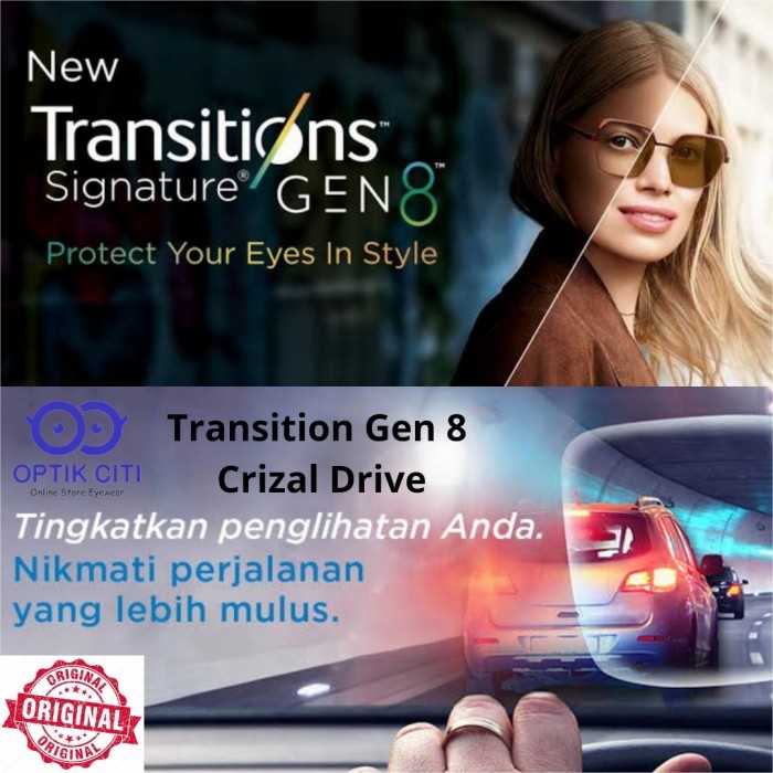 Jual Lensa Photochromic Night Drive - Crizal Drive Transition Gen 8 ...